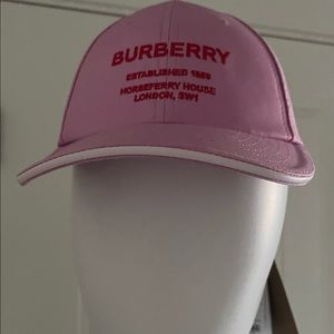 Burberry | Accessories | Burberryauthentic Nwt Pink Logo Baseball ...